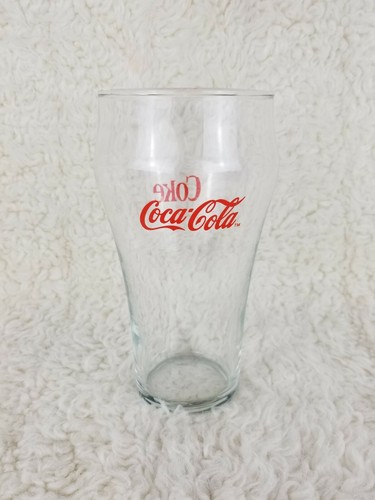 VINTAGE COCA-COLA COKE GLASS RED LETTERING SODA FOUNTAIN STYLE | eBay