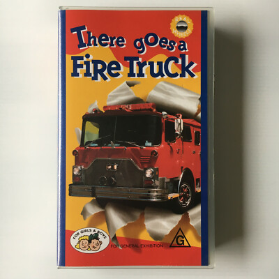 There Goes A Fire Truck. VHS Video Tape Real Wheels Fire Engine Truck ...