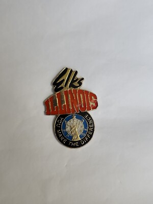 Illinois Elks BPOE You Make The Difference Lapel Hat Jacket Pin | eBay