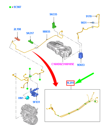 FORD FIESTA MK6 Fuel Tube Assy 1858179 C1BY-9L291-AE NEW GENUINE | eBay UK