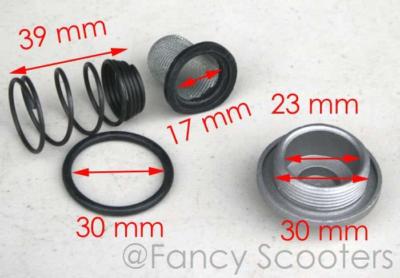 OIL FILTER And DRAIN PLUG Kit for GY6 50cc QMB139 and Gy6 157QMJ 150cc ...