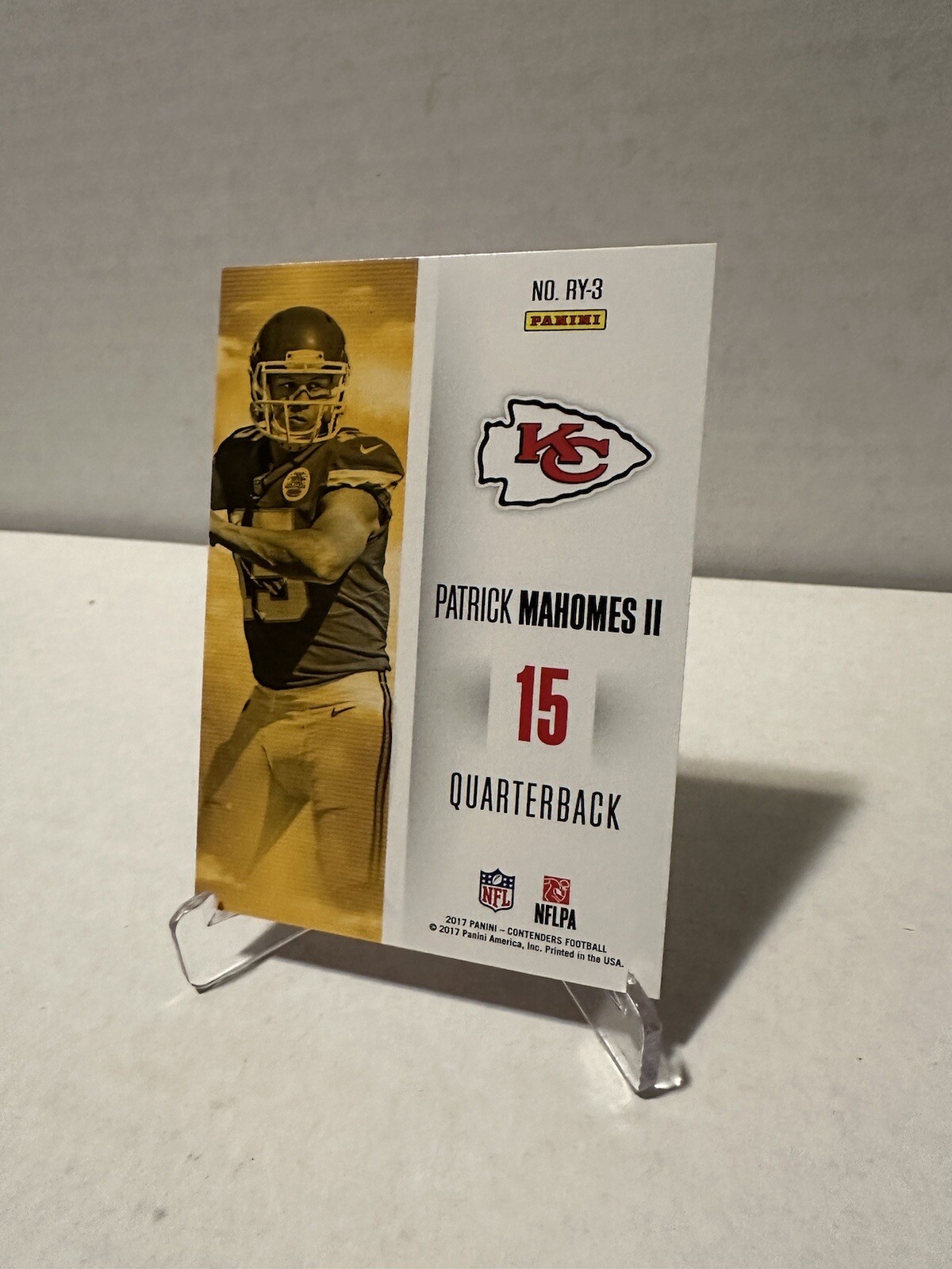 2017 Patrick Mahomes Rookie Of The Year RC Panini Contenders Gem MT+ ...
