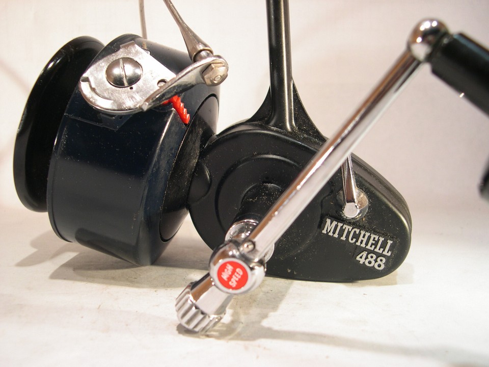 GARCIA MITCHELL 488 SALT WATER SPINNING REEL WITH ORIGINAL BOX - MADE ...