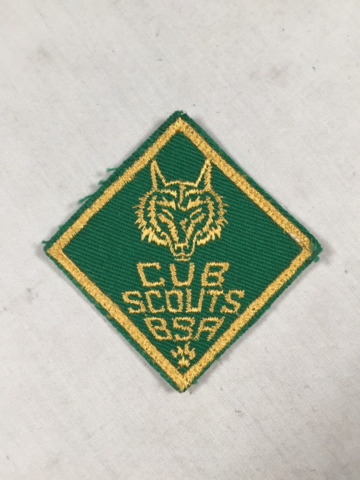 1950's Cub Scout Pack Assistant Cubmaster twill gauze worn BSA Rank ...