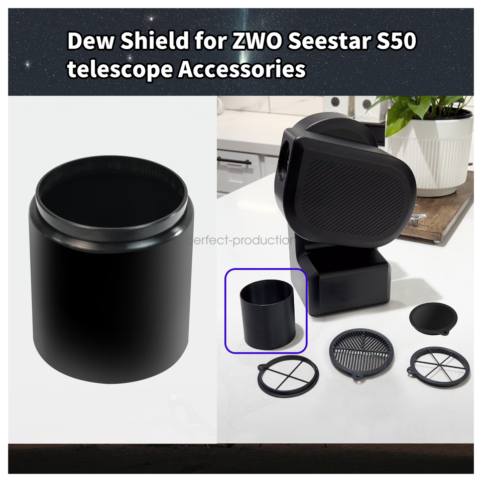 Dew Shield Fit for ZWO Seestar S50 telescope Accessories | eBay