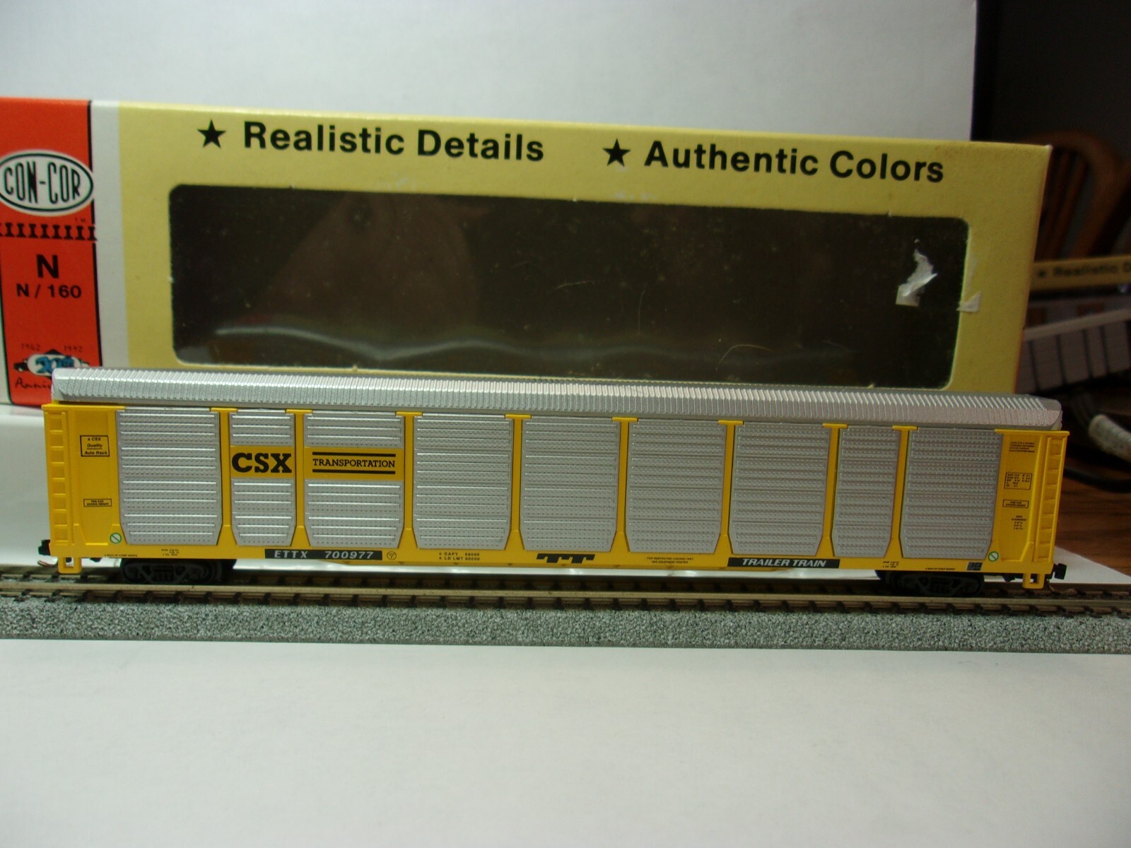 Concor Tri-Level Auto Rack CSX Transportation Road # ETTX 700977 | eBay