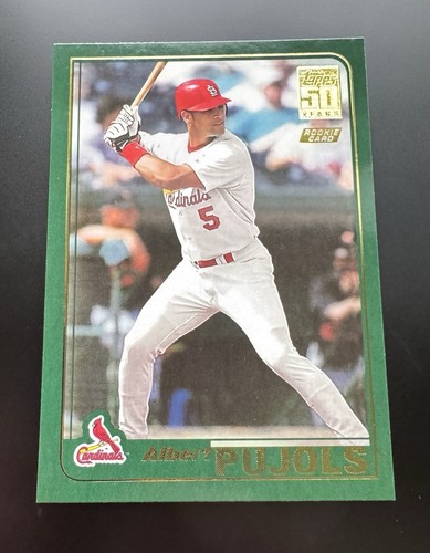 ALBERT PUJOLS ROOKIE CARD BB-50 TOPPS REPRINT 2016 BERGER'S BEST RC ...