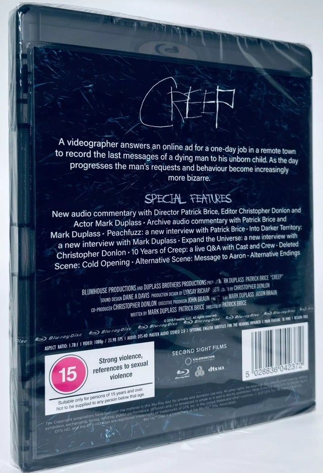 CREEP (2014) Blu-Ray Standard Edition BRAND NEW (USA Compatible) | eBay