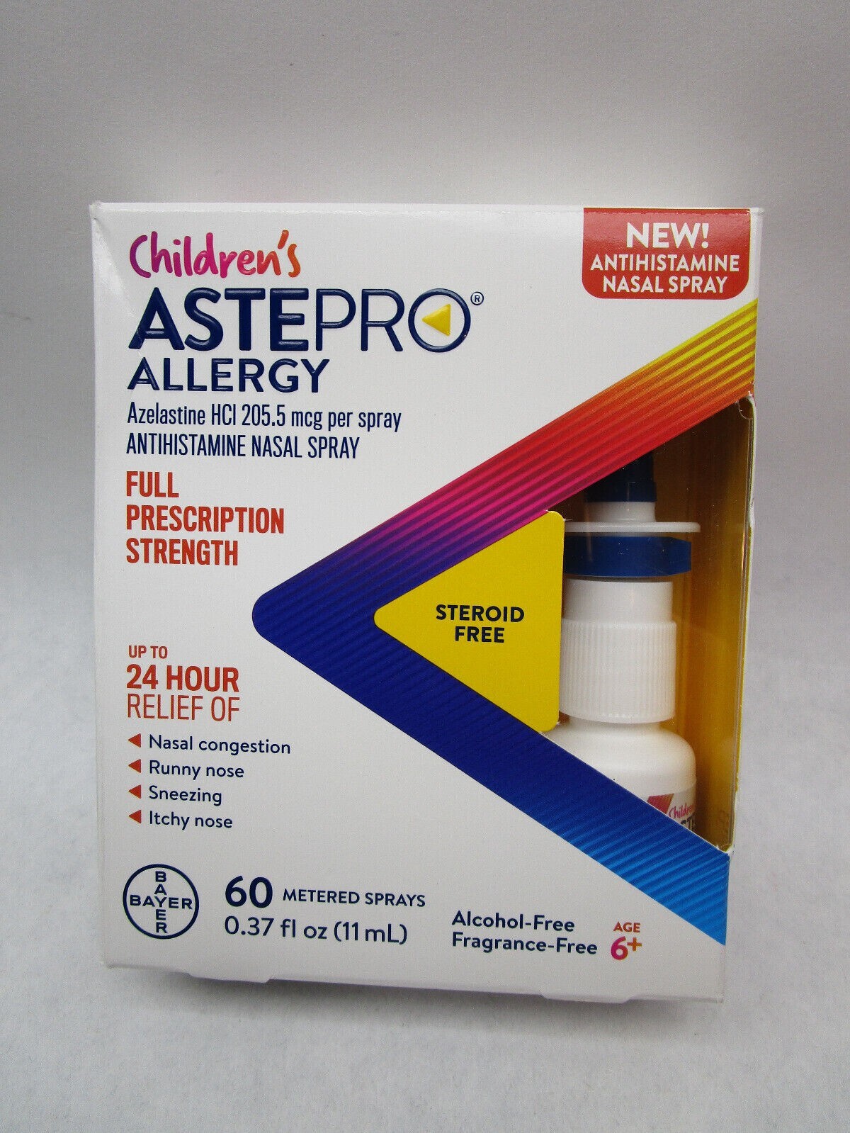 Children's Astepro Allergy Antihistamine 60 Nasal Sprays Azelastine HCl ...