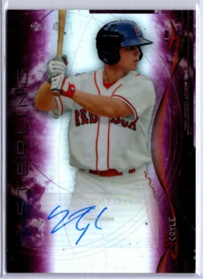 2014 Bowman Sterling Baseball Sean Coyle ROOKIE AUTO RED SOX MAGENTA 57 ...