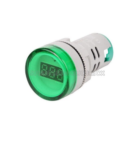 AC60-500V 22MM LED Voltmeter Voltage Meter Indicator Pilot Light New ...