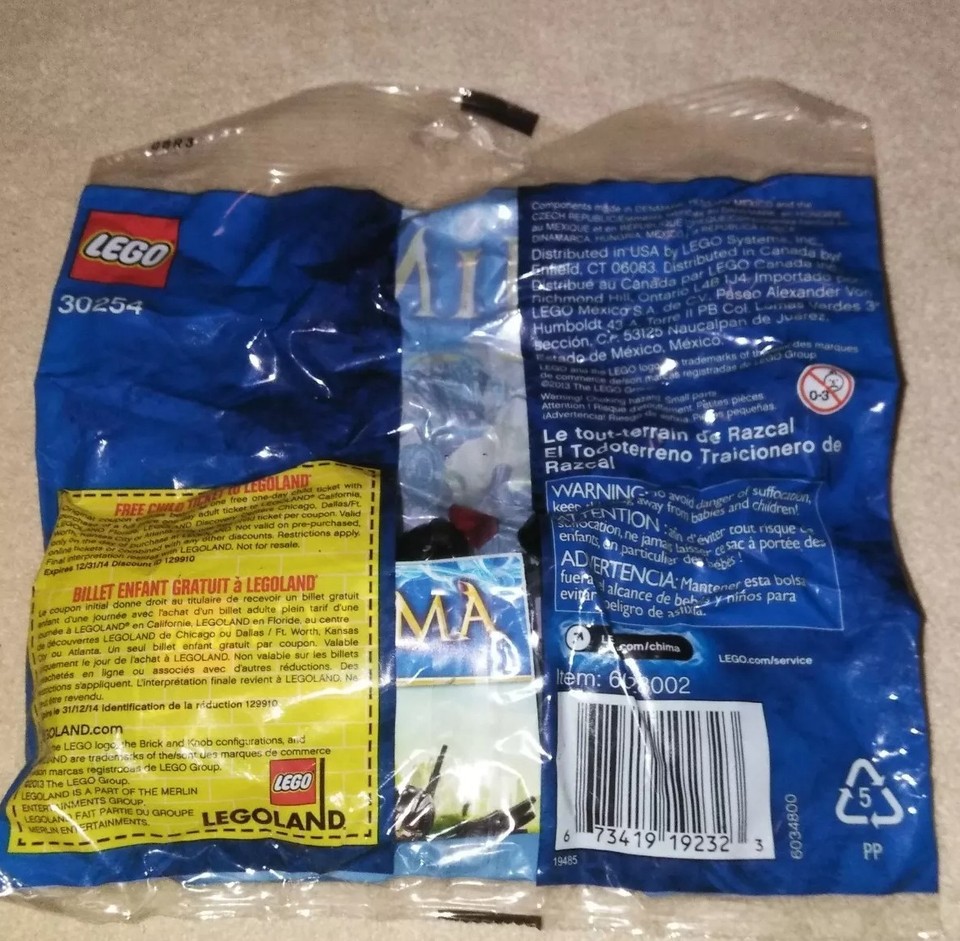 NEW LEGO CHIMA 30254 Razcal's Double-Crosser POLY BAG Set with ...