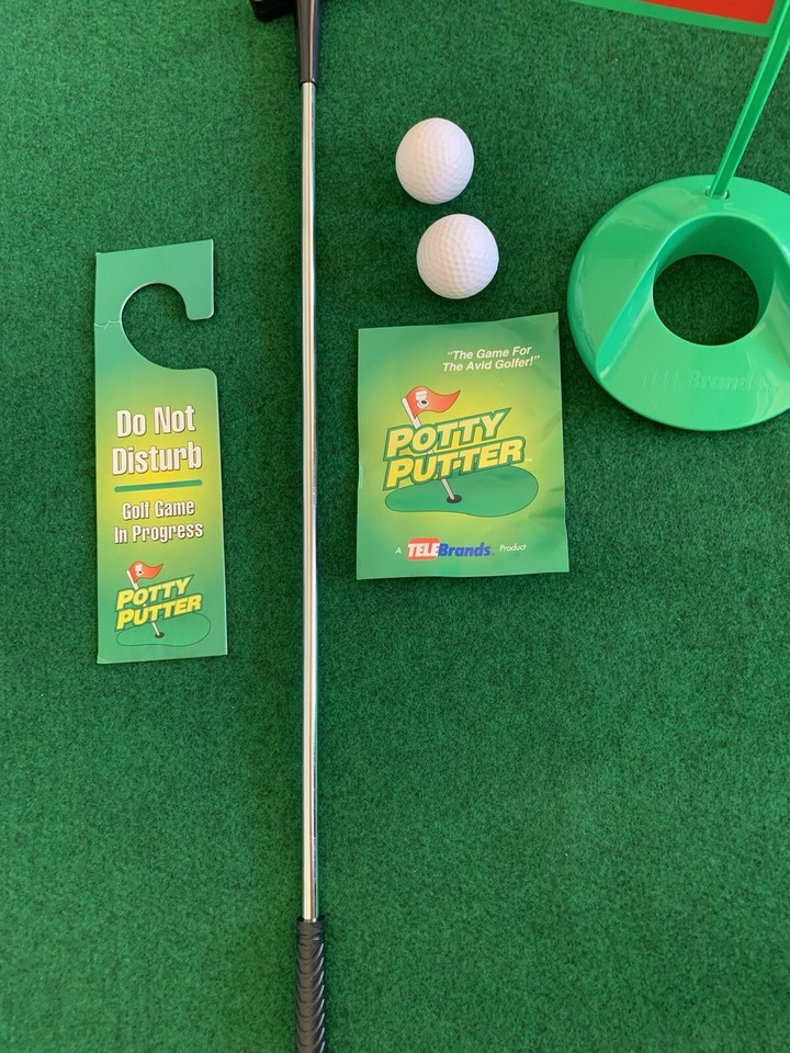 Evelots Potty Putter Toilet Mini Golf Game, Novelty Gag Gift, Putting ...