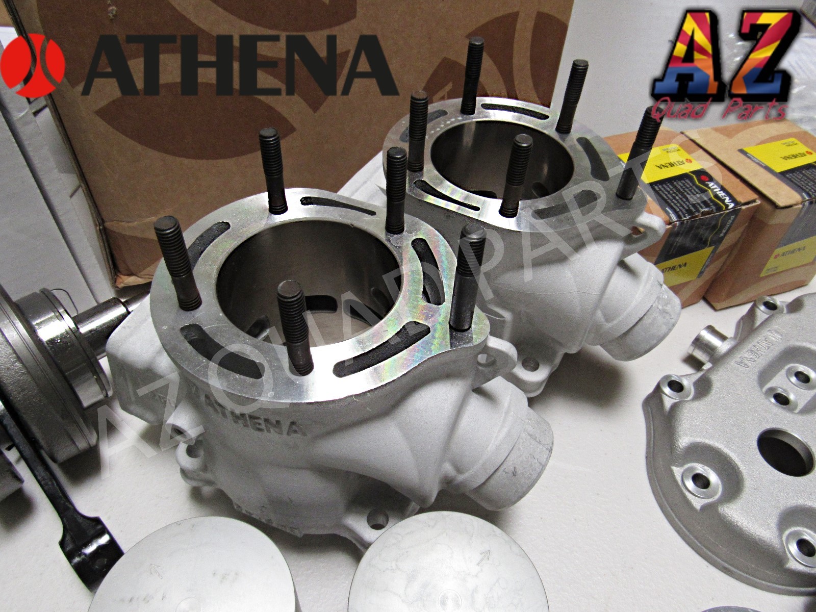 Banshee Athena 400cc 68 Big Bore Triple Ported Cylinders Pistons Wiseco ...