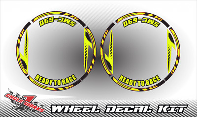 Wheel Stickers for KTM SMC 690 SMC690 SUPERMOTO Rim Tape Decals ...