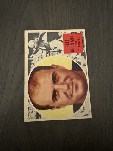 1960 Topps CFL 39 Peter PETE NEUMANN Hamilton Tiger-Cats Football Card ...