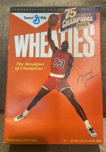 Rare 2000 Michael Jordan 23 Unopened Wheaties Cereal Box Chicago Bulls ...