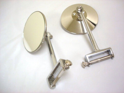 1932 Ford Closed Car Door Hinge Pin Side Mirrors '32 PAIR w Stainless ...