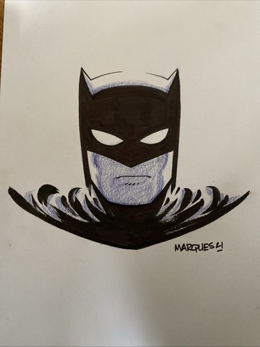 Anthony Marques Signed Batman 2021 Original DC Comics Art Sketch Approx ...