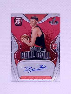 2024-25 Totally Certified Donovan Clingan Rookie Roll Call Red Auto /75 ...