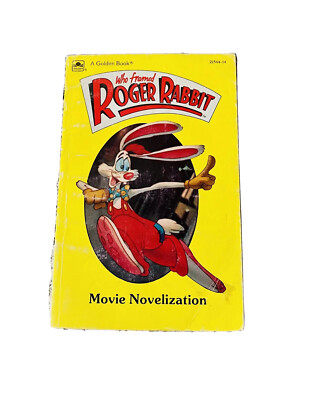 VINTAGE 1988 Who Framed Roger Rabbit Movie Novelization Paperback ...