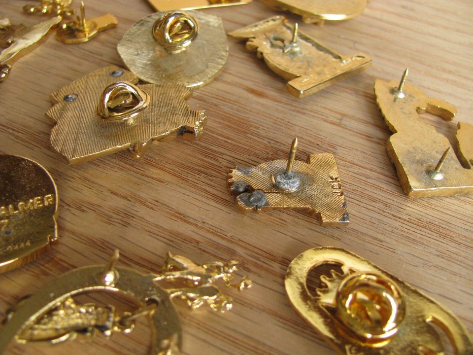 Vintage lot 31 LAPEL TIE Tack Pins ROYAL ORDER OF JESTERS Shriner ...