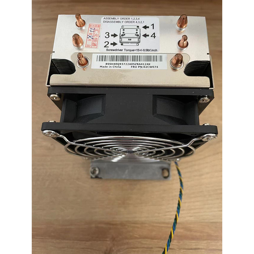 For Lenovo ThinkStation P720 Workstation Fan Heatsink DS09225B12U ...