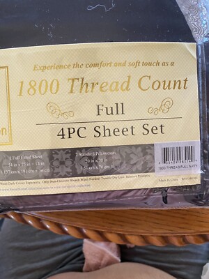 Sweet Home 1800 Thread Count Sheet Set FULL | eBay