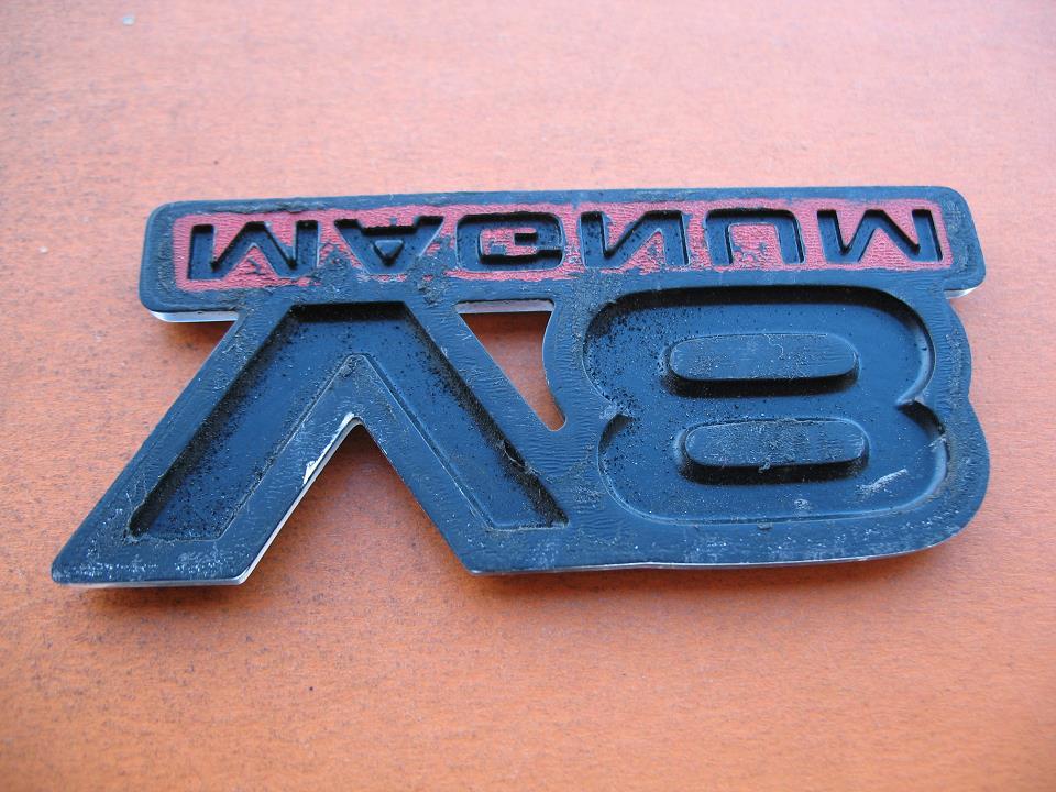 94 95 96 97 98 99 00 01 DODGE RAM V8 MAGNUM SIDE EMBLEM LOGO BADGE SIGN ...