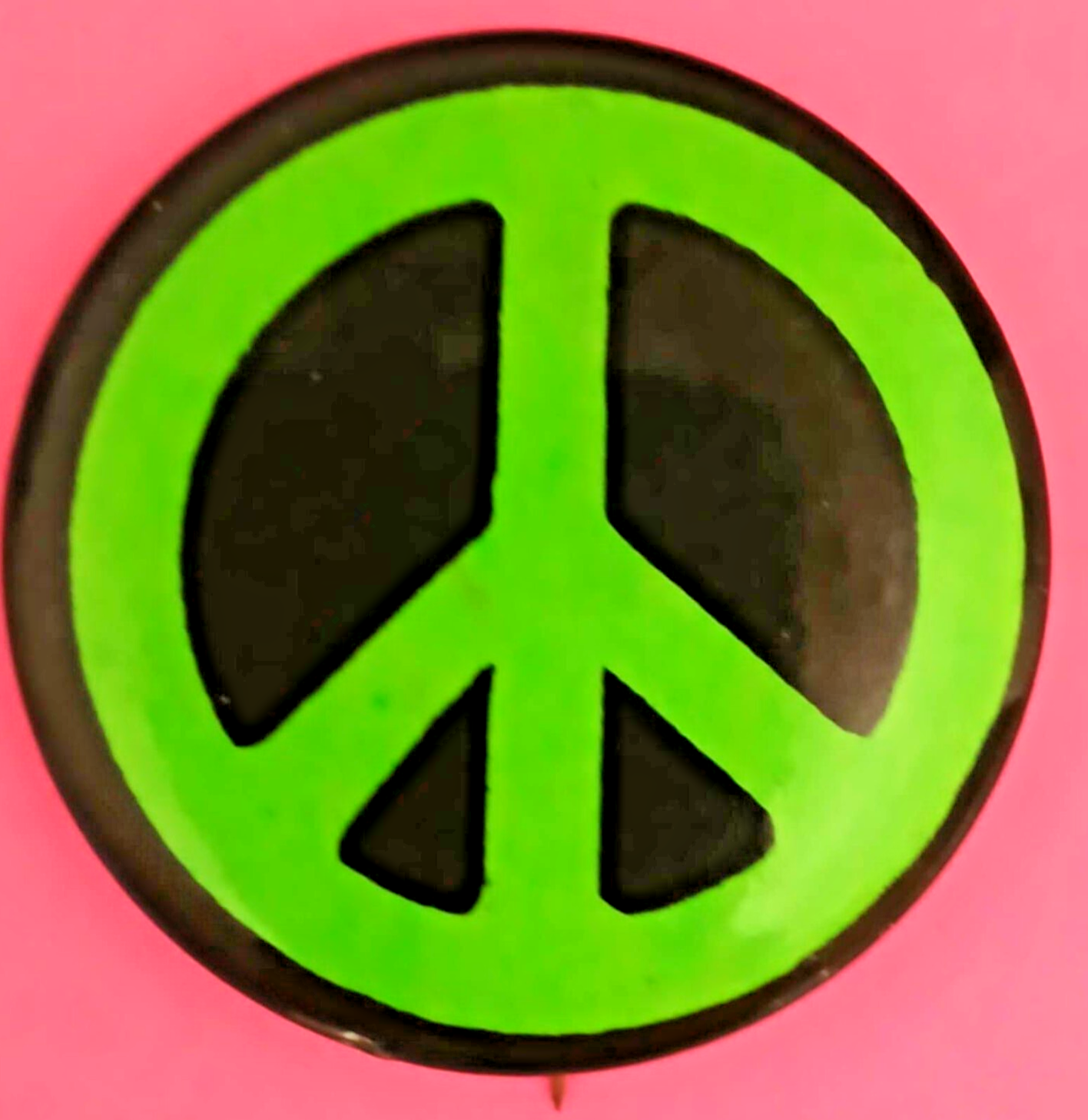 PEACE SIGN BUTTON 1964 ORIGINAL Peace Demonstration pinback button ...