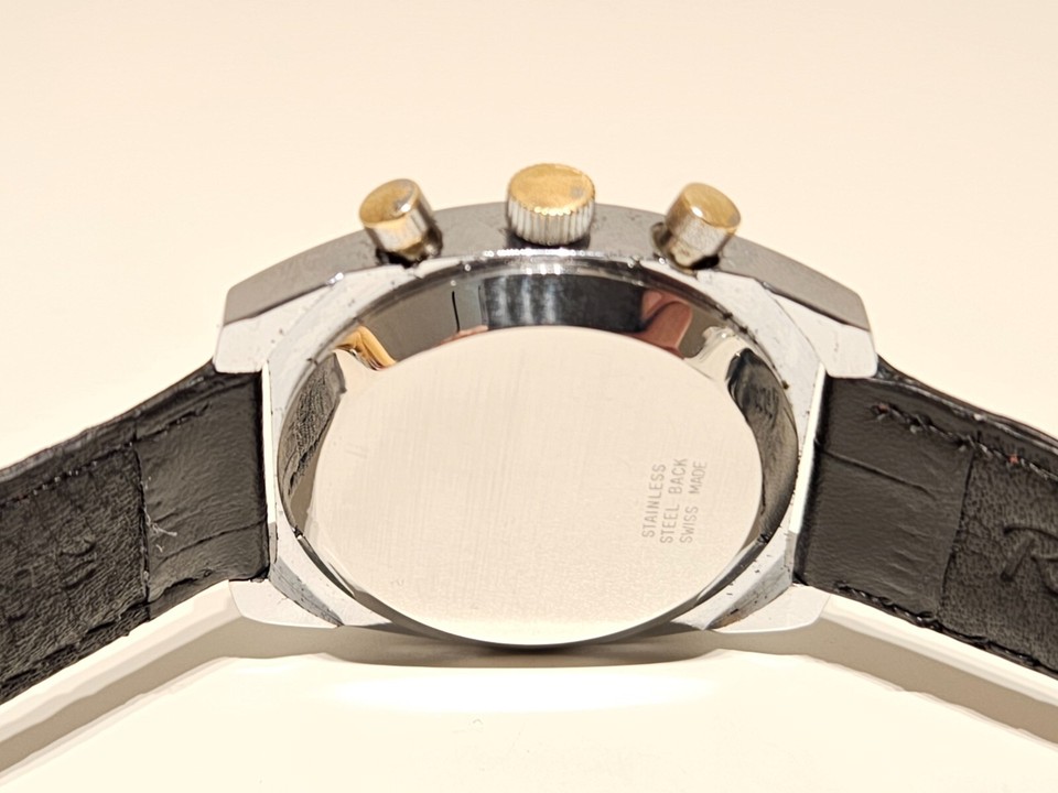 VINTAGE RARE SWISS MEN'S MECHANICAL CHRONOGRAPH WATCH "CIMIER" 7J./BLUE ...