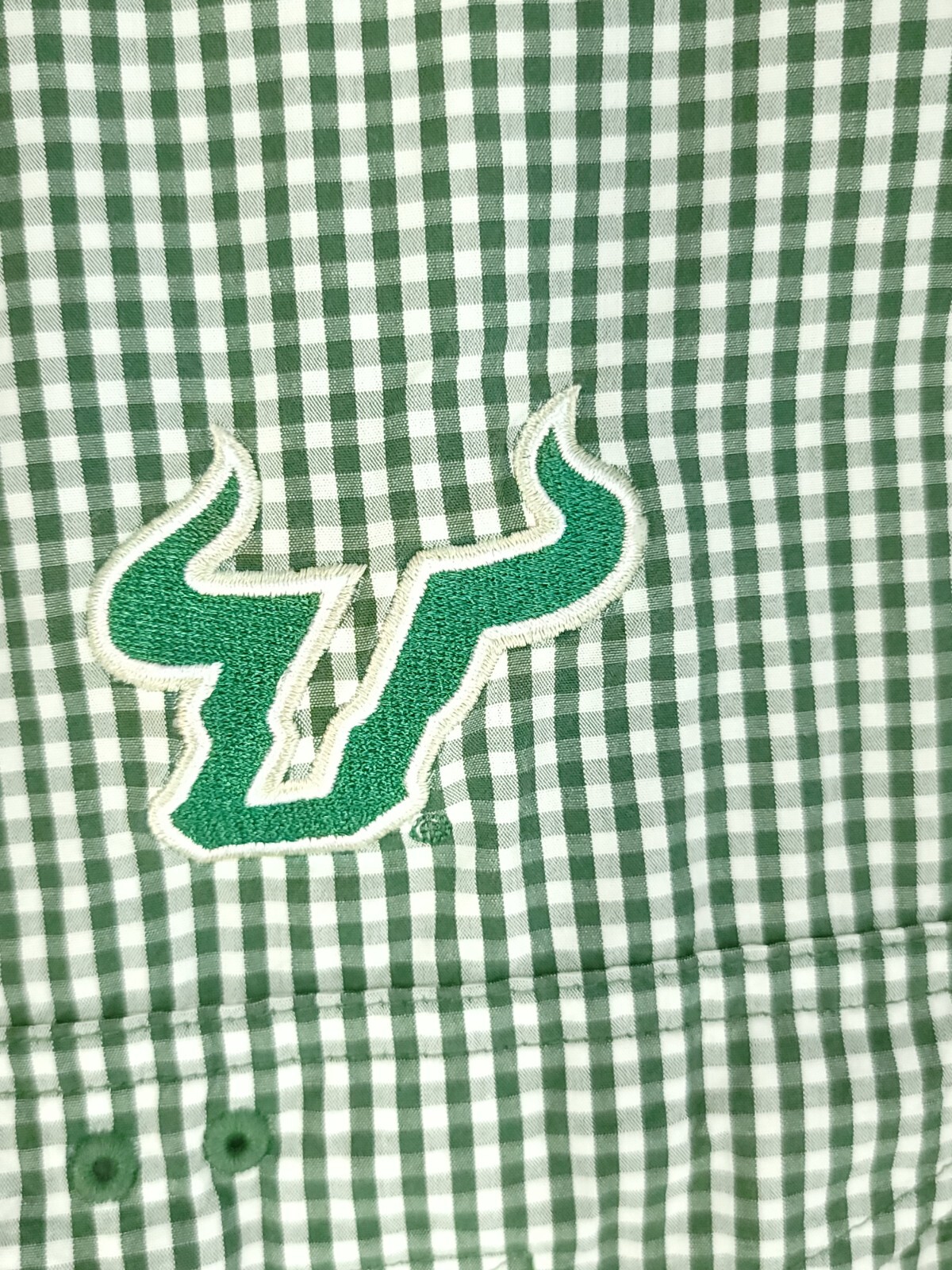 USF Bulls Columbia PFG Shirt Men's Large Super Bonehead Green White ...