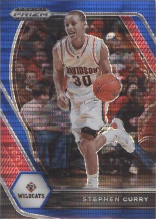 2021-22 Panini Prizm Draft Picks - Stephen Curry #56 Blue Pulsar Prizm ...