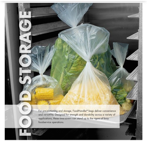 Case Of 200 Food Handler Large 18” X 30” HDPE Freezer Storage Food ...