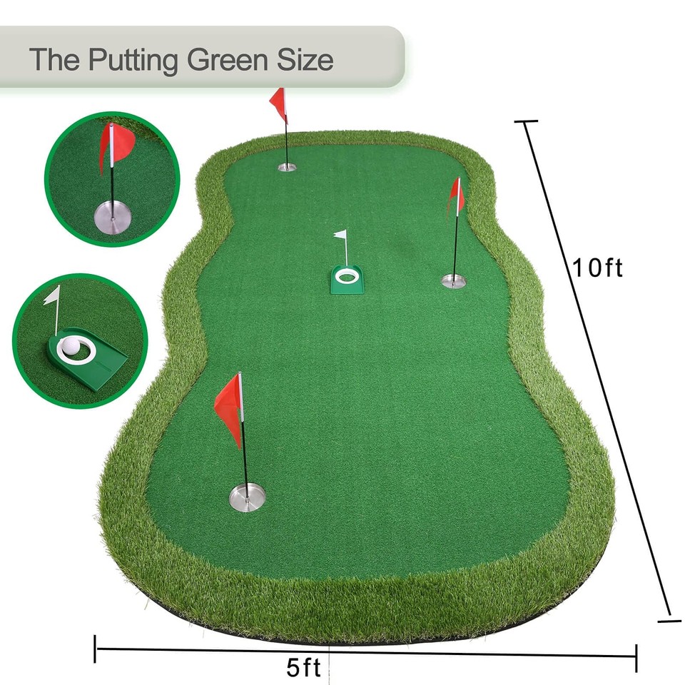 Golf Putting Green, Practice Putting Green Mat, Large Professional ...