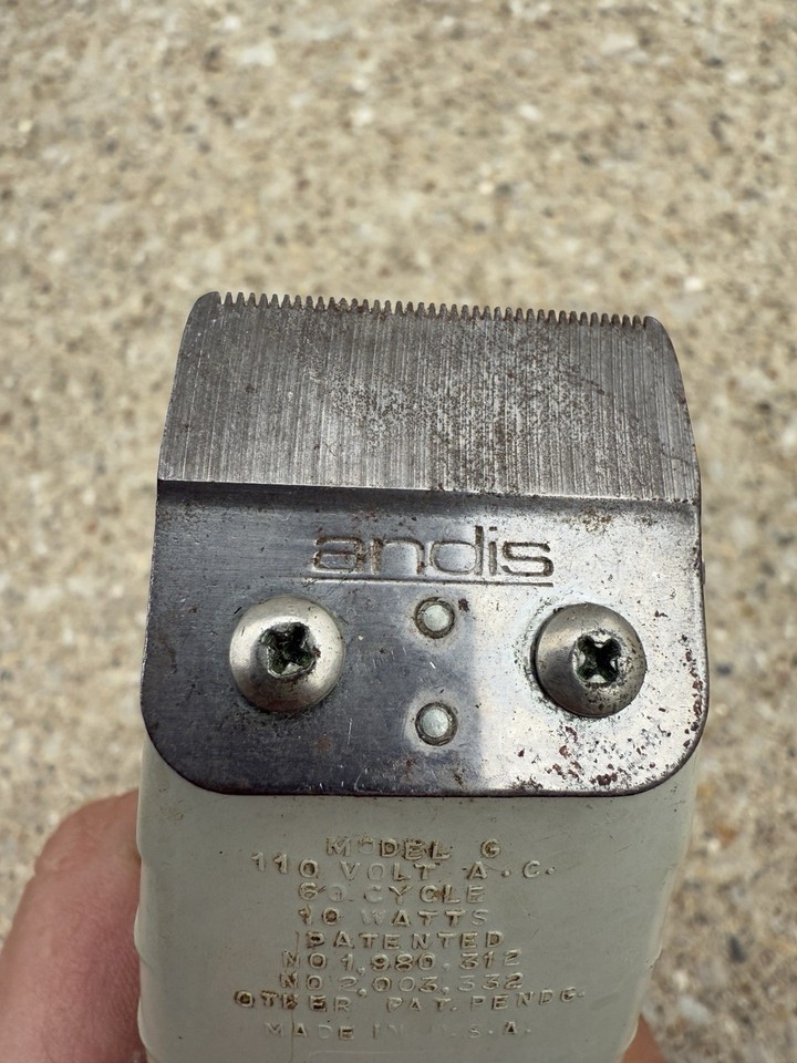 Andis Model G, Outliner-II (2) Corded Hair Trimmer 110V AC 60 Cycle 10 ...