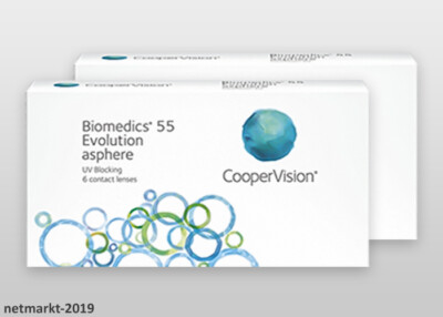 CooperVision Kontaktlinsen Biomedics 55 Evolution UV 2 x 6 Stück ...