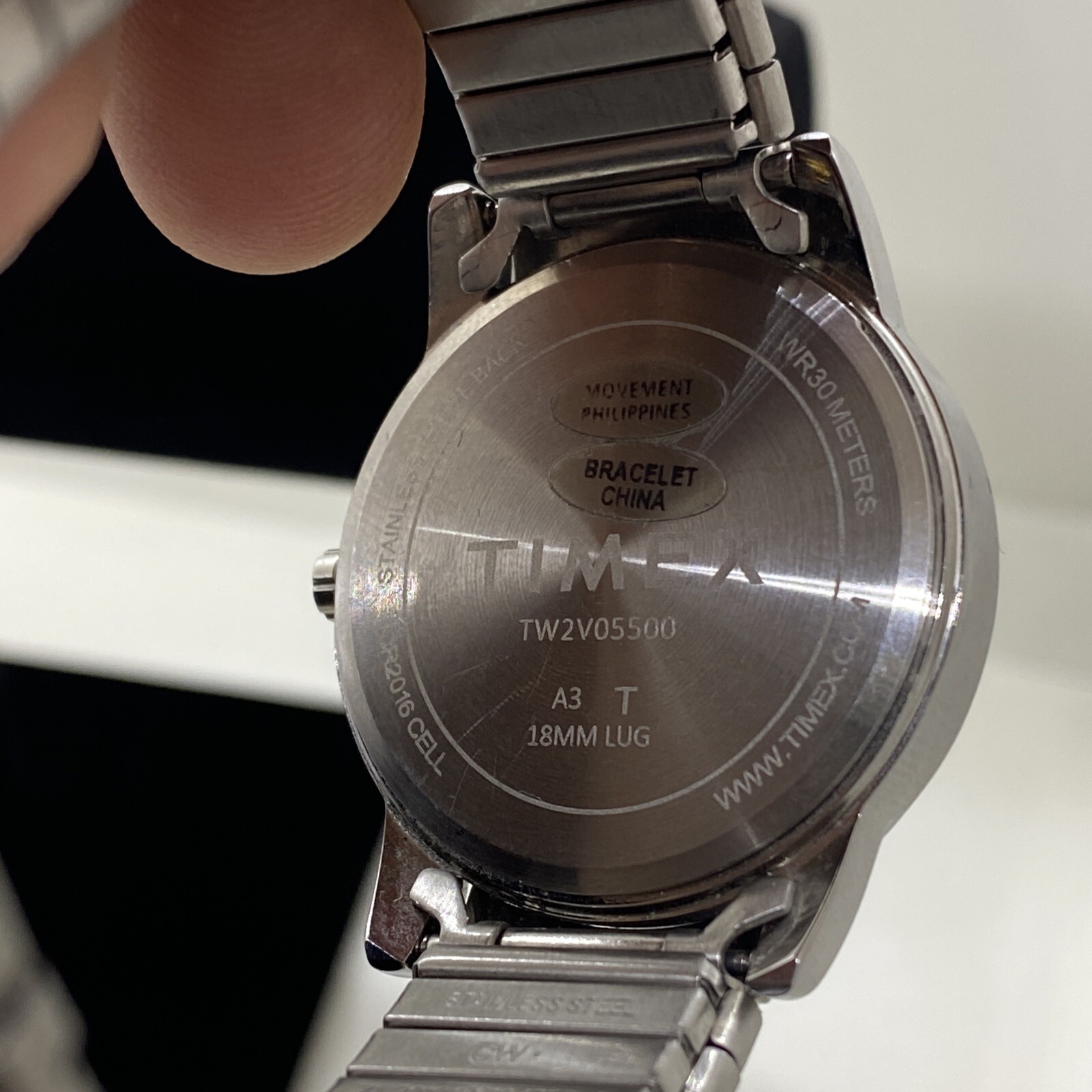 Timex Men TW2V05500 Easy Reader Blue Dial Stainless Expansion Band ...