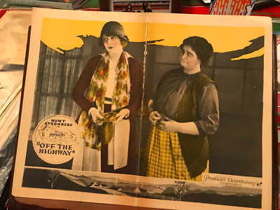 Off The Highway 1925 Stromberg silent lobby card Marguerite De La Motte ...