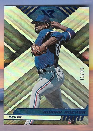 KUMAR ROCKER 2023 PANINI XR SP BLUE INSERT ROOKIE RC CARD # /99 MLB! | eBay