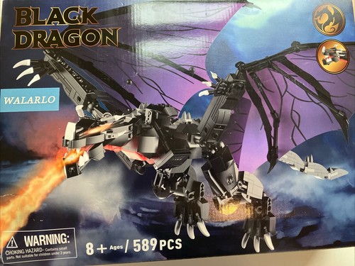 589 Piece Black Dragon Building Block Set | eBay