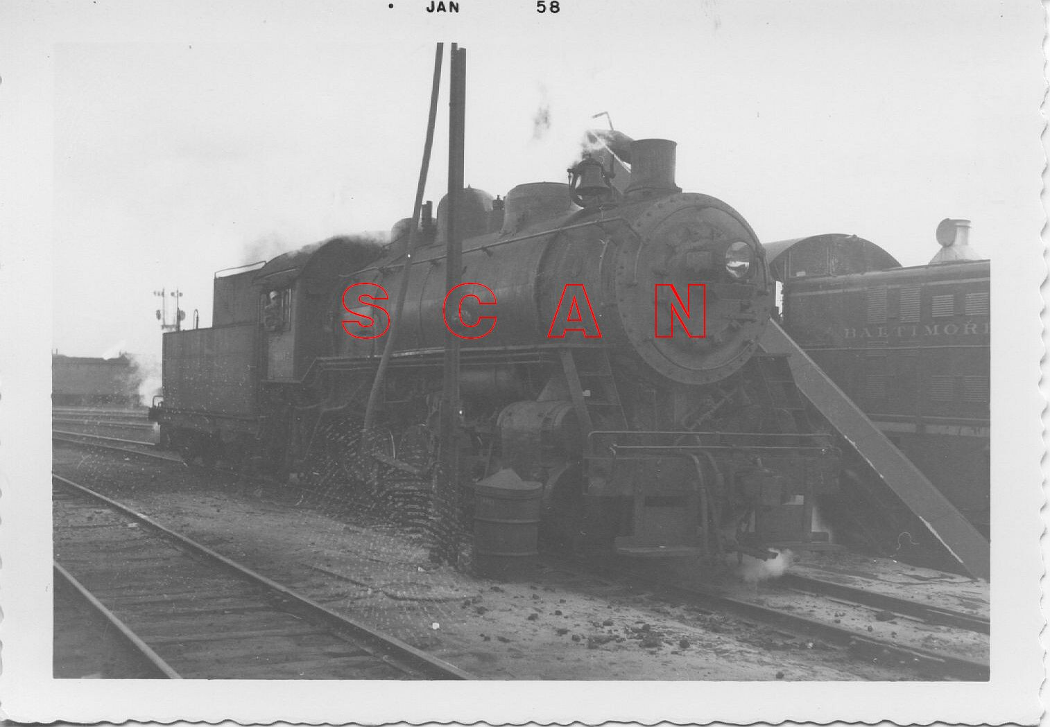 2H252 RP 1958 BALTIMORE & OHIO CHICAGO TERMINAL RAILWAY 080 LOCO #901 ...