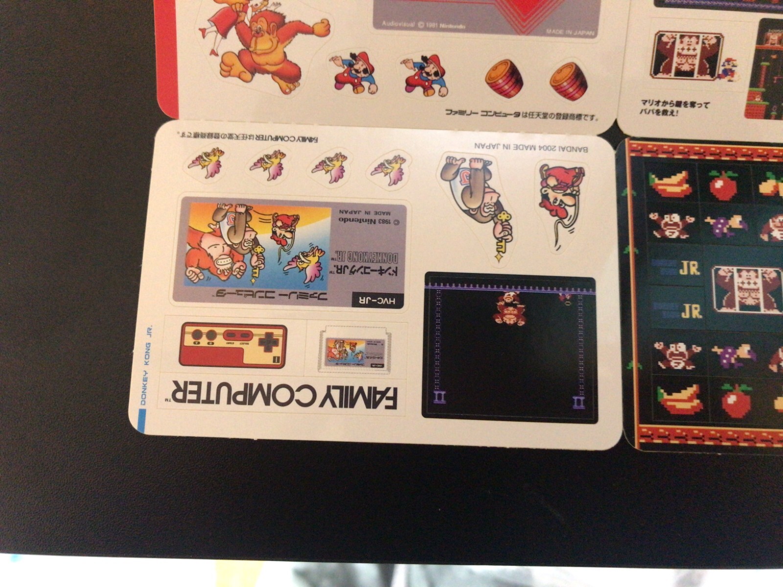 Super Famicom Mario Donkey Kong Jr sticker very rare 1983 History Book ...