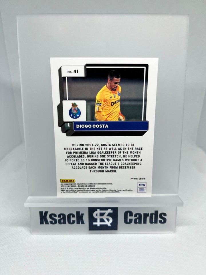 2022-23 Panini Donruss Soccer FIFA Diogo Costa RC Optic Holo Silver #41 ...