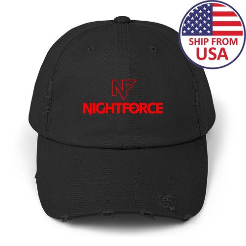 Nightforce Night Force Firearms Printed Adjustable Black Distressed Hat ...