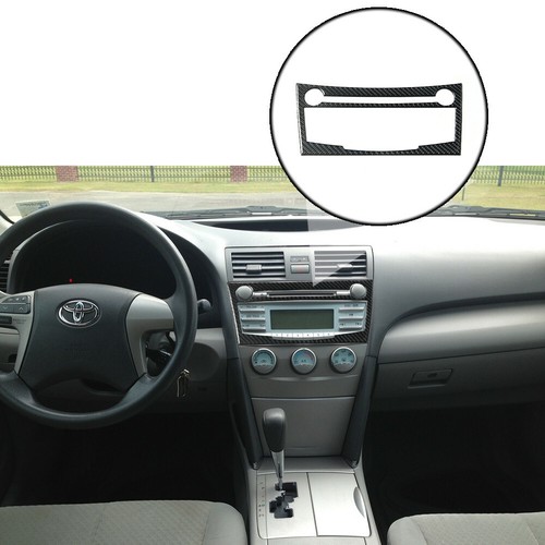 Carbon Fiber Interior Radio Console With CD Player Cover Trim For ...