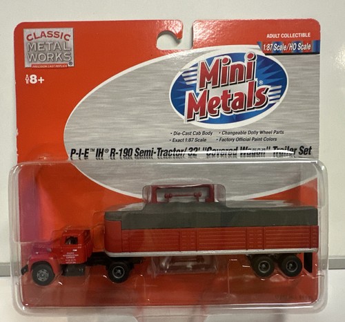 Mini Metals HO Scale PIE IH R-190 Semi-Tractor / 32' Covered Trailer ...