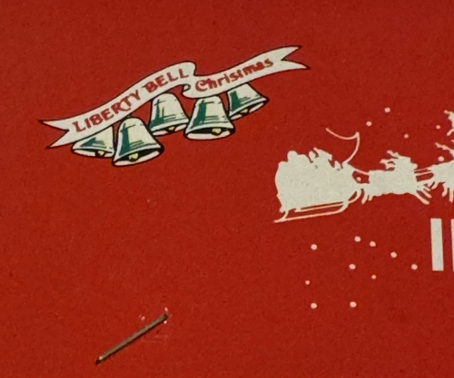 VTG Liberty Bell Christmas Inflatable Ornament Snowman Green Bell ...