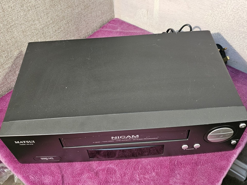 Matsui VN9730 VHS VCR Video Cassette Recorder Player Black - Tested ...