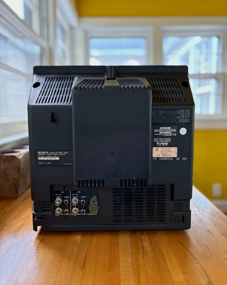 Sony Trinitron PVM-1380 13" Professional Video Monitor / Retro Video Gaming | eBay